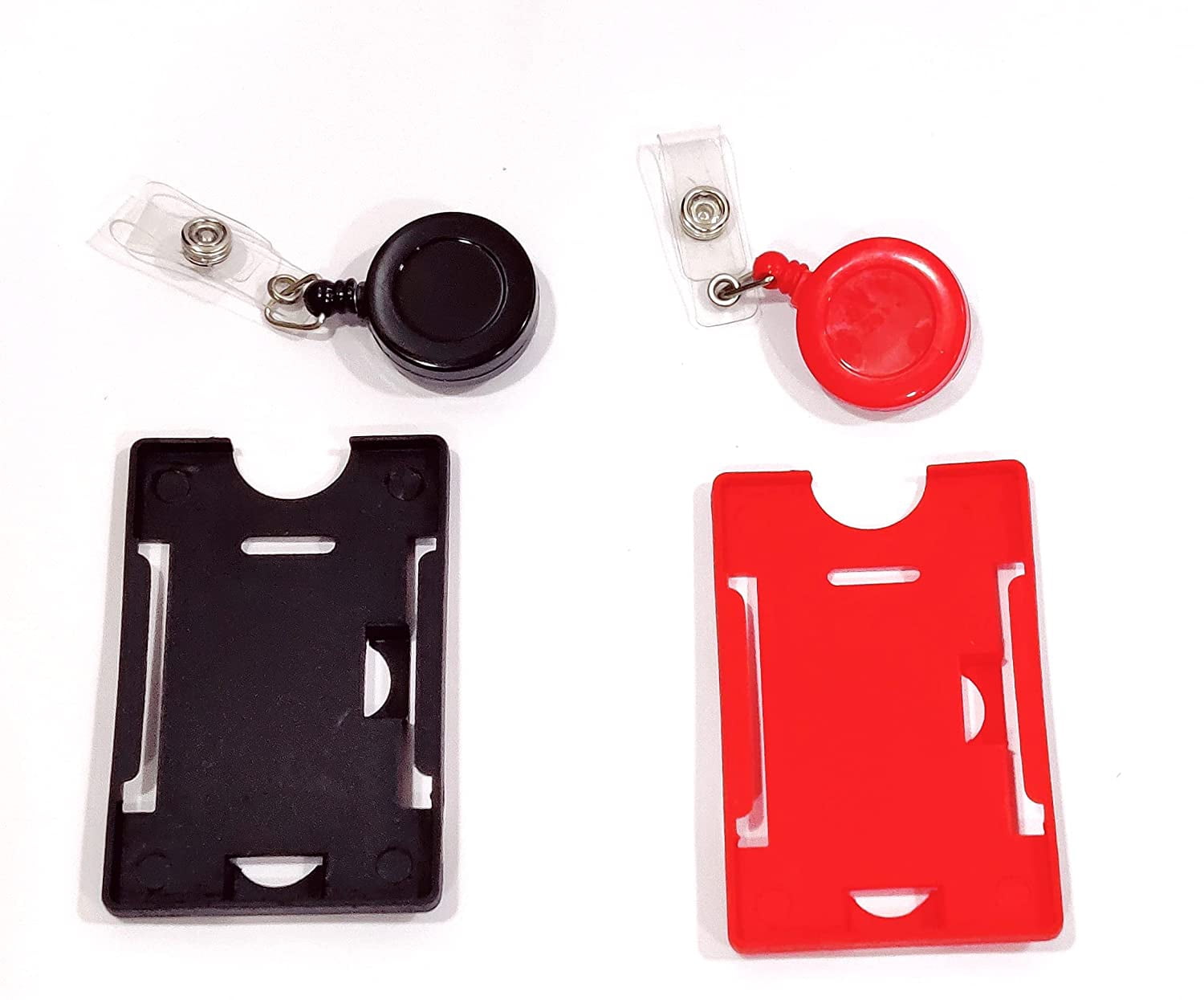 FineArt Combo Pack of ID Card Holder with Retractable Reel Combo(Red ...