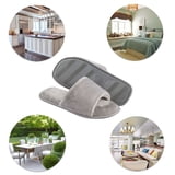 DL Open Toe House Slippers For Women Indoor Memory Foam Ladies Bedroom ...