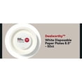 White Disposable Paper Plates 8.5" - 50ct - Dealworthy: Round, Solid ...