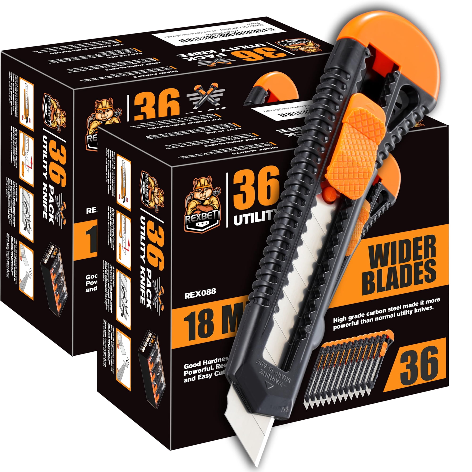 Click here for Rexbeti Utility Knife  Retractable Box Cutter For... prices