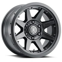 ICON ALLOYS VECTOR 6 17X8.5 6X135 6ET 106.1CB SATIN BLACK WHEEL Fits ...