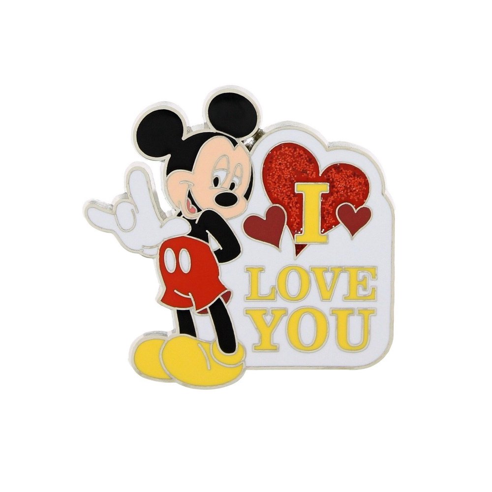 Disney Parks Mickey Mouse Sign Language I Love You Pin New with Card ...