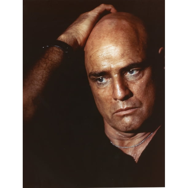 Marlon Brando with Hand on Head Movie Still From Apocalypse Now Photo ...