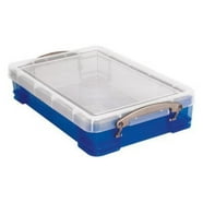 Really Useful Box® Plastic Storage Box, 0.55 Liter, 8 1/2" x 4" x 1 3/4 ...