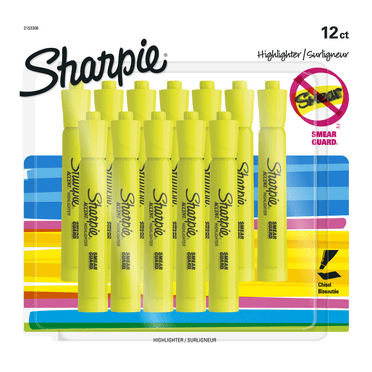 Sharpie Liquid Highlighters, Chisel Tip, Fluorescent Blue, Box of 12 ...
