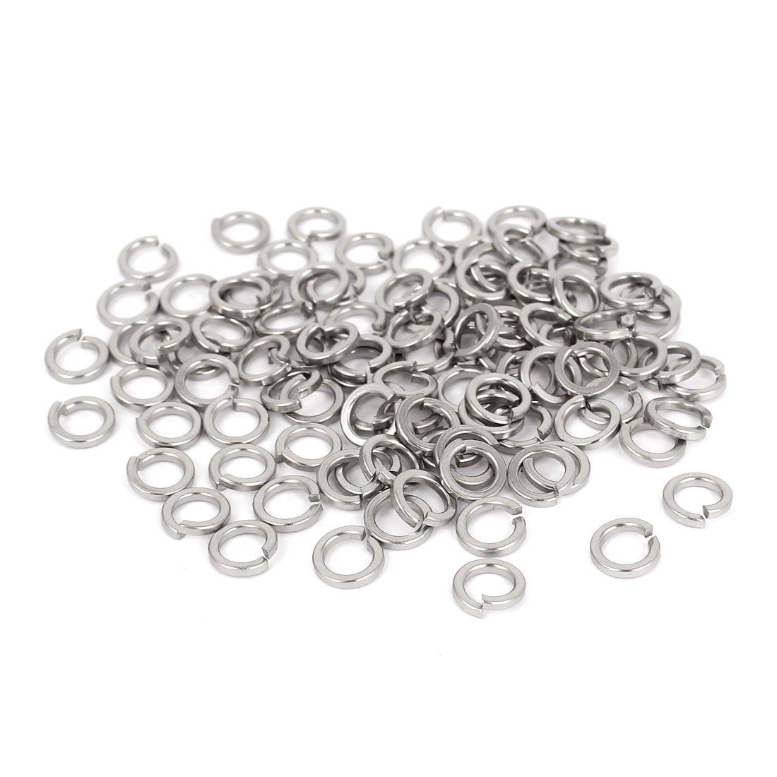 100pcs 316 Stainless Steel Split Lock Spring Washers 3/16" Screw Spacer ...