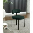 Meridian Furniture Beacon Green Boucle Fabric Dining Chair - Walmart.com