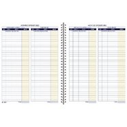 Adams Record Book 8 Columns 11" x 8.5" White 50 Sheets/Book (S1185 ...