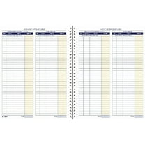 Adams Record Book 8 Columns 11" x 8.5" White 50 Sheets/Book (S1185 ...