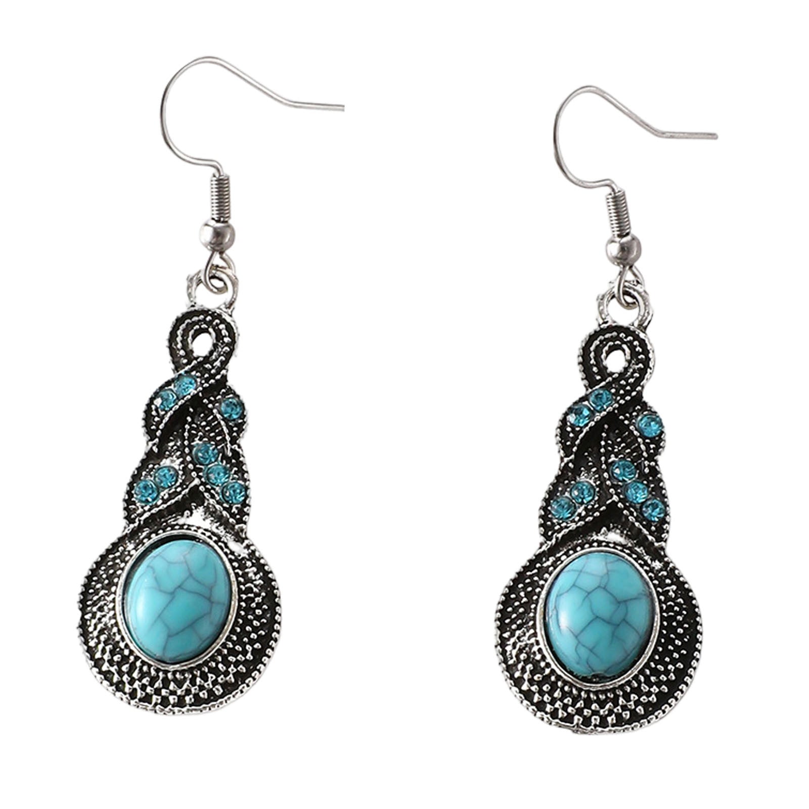 Click here for Hearth & Gear Bohemian Style Turquoise Dotted Earr... prices