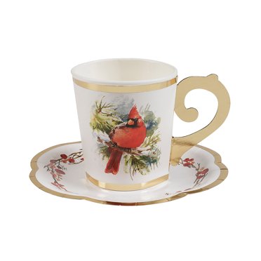 Fun Express Sweater Weather Paper Disposable Coffee Cups with Lids ...