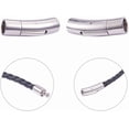 1 Box 304 Stainless Steel Bayonet Clasps Column Stainless Steel Color ...