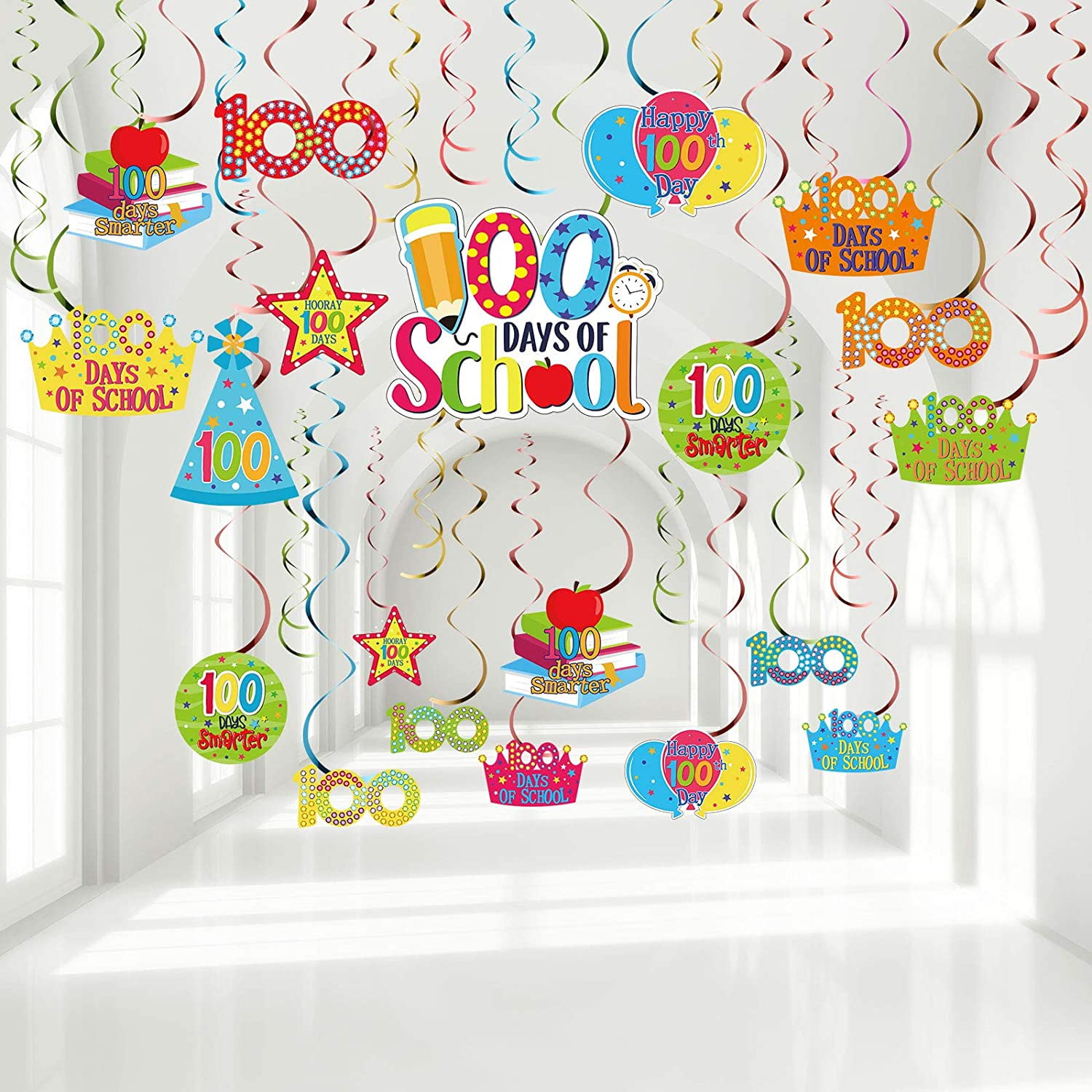 Party Supplies Paper & Party Supplies Set of 40 100 Days 2021-100th Day ...