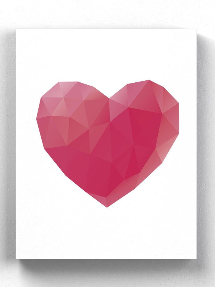 Crystal Heart. Wrapped Canvas -Smartprints Designs, - Walmart.com