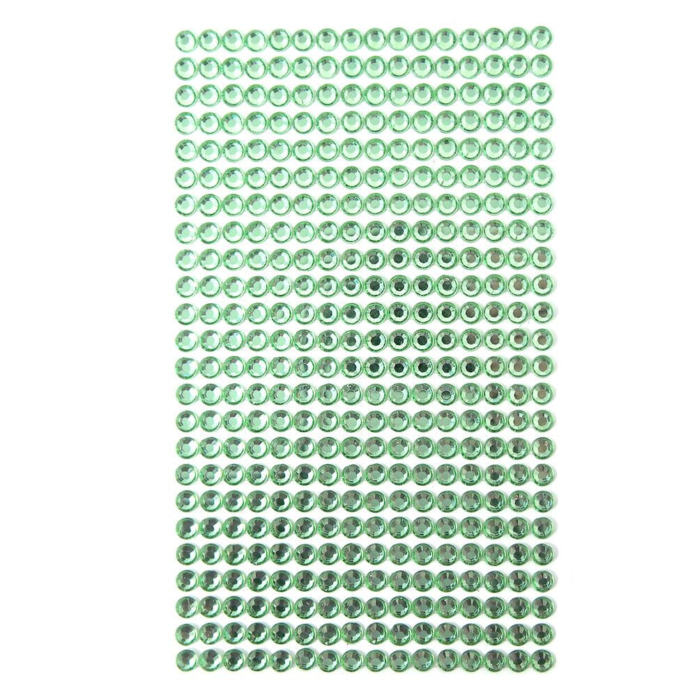 Round Adhesive Diamond Gem Stickers, Apple Green, 5mm - Walmart.com
