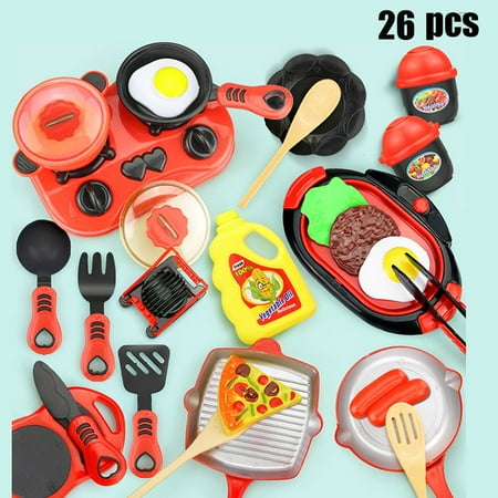 Play Kitchenware Kit for Kids Kitchen Cooking Set Roleplay Toddler ...