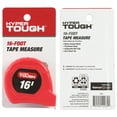 Hyper Tough 16 Ft Tape Measure, Nylon Blade, Fractional and Continuous ...