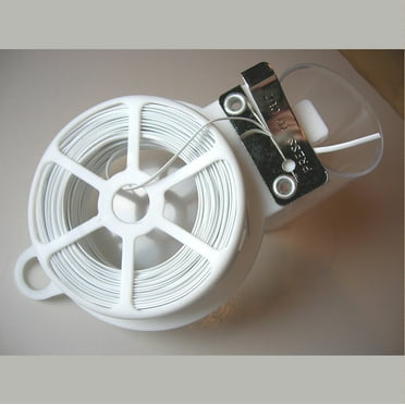 65ft (20m) BLACK flat Plastic Twist Tie Roll with Cutter - Walmart.com