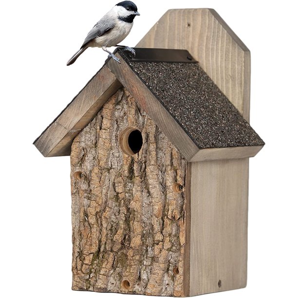 Uncle Dunkels Ultimate Wren and Chickadee Birdhouse; Rustic Handmade ...