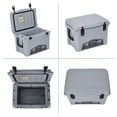 35 Quart Portable Ice Cooler, Heavy Duty Ice Chest with Portable Cup ...