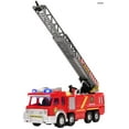 Memtes Electric Fire Truck Toy with Lights and Sirens Sounds, Extending ...