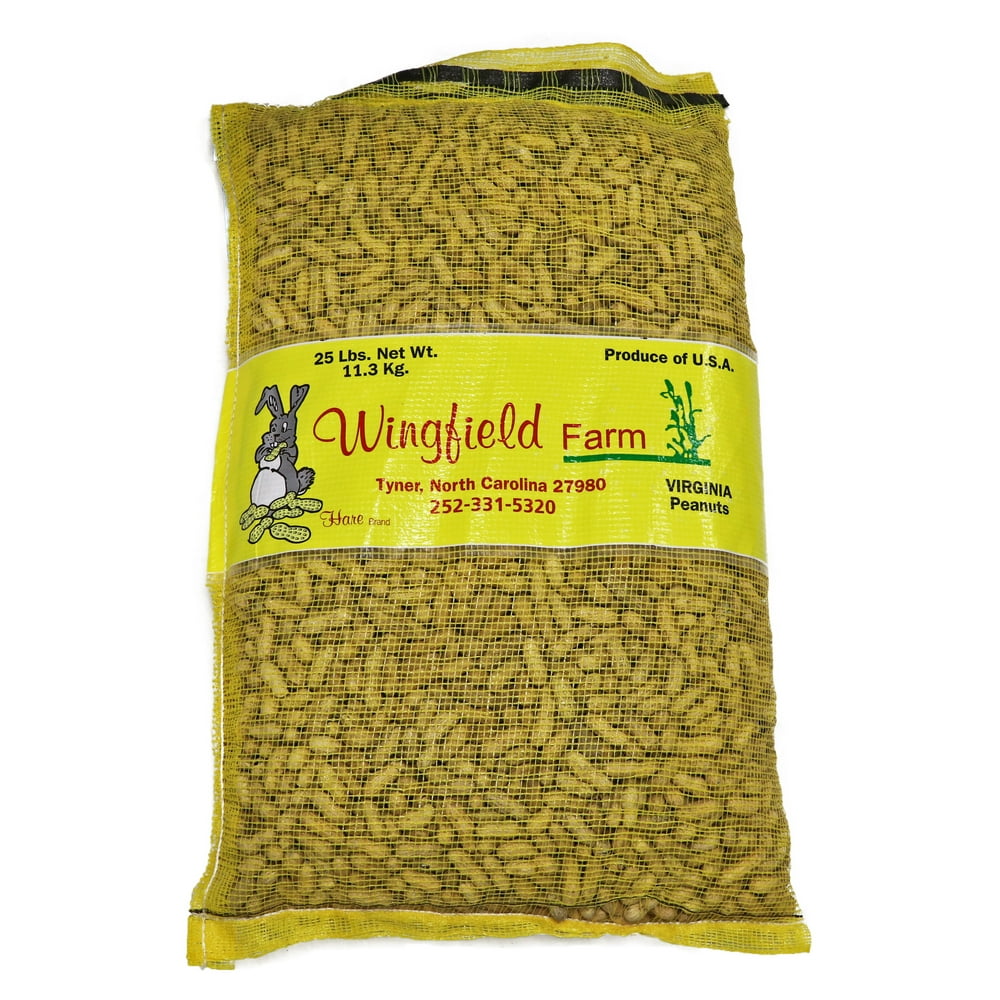 Wingfield Farm Virginia In-Shell Peanuts, 25 Pound Bag - Walmart.com ...