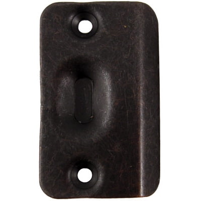Ball Catch Strike Plate, 2-1/4" x 1-3/8", Oil-Rubbed Bronze by Stone ...