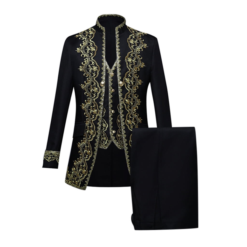 SEMIMAY Mens European Style Court Uniforms Performances Suit - Walmart.com