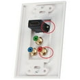 4XEM 1 Port Female HDMI and RCA Audio/Video Wall Plate (White) - 1-gang ...
