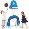 Best Choice Products 3-in-1 Toddler Basketball Hoop Sports Activity ...