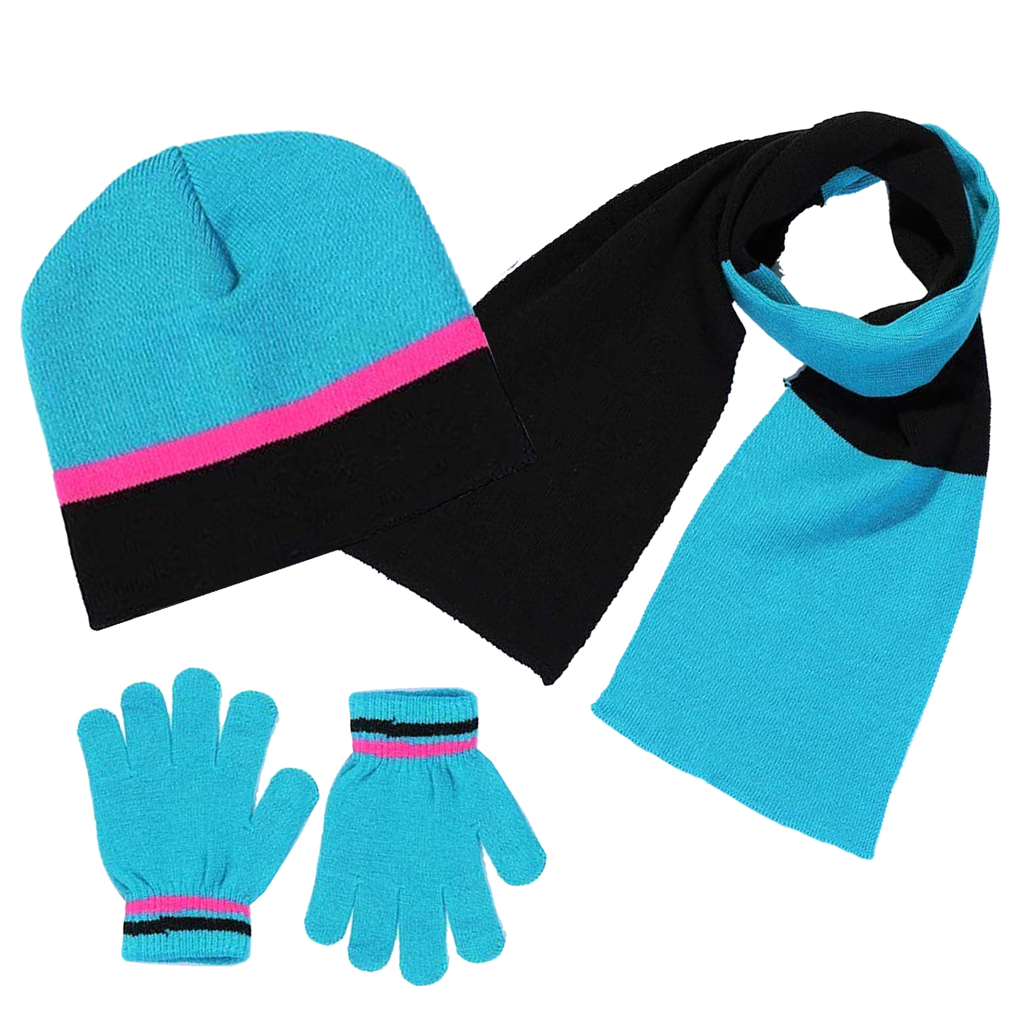 Swak Girls Hat,Scarf & Glove Set-Kids Cold Weather Winter Accessories ...