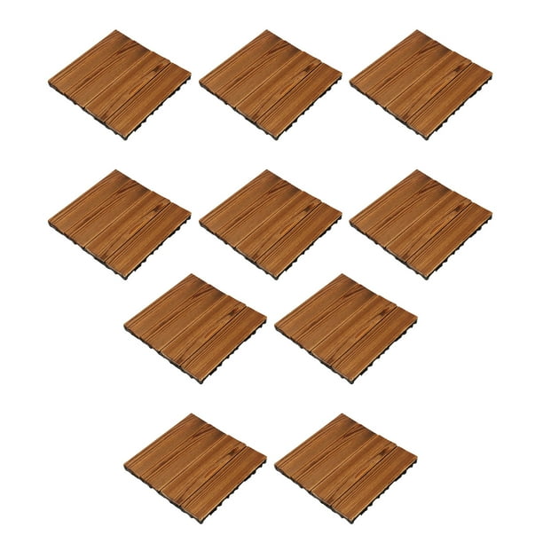 Wood Flooring,10PCS Wood Floor Blocks Wood Floor Block Splicing Floor ...