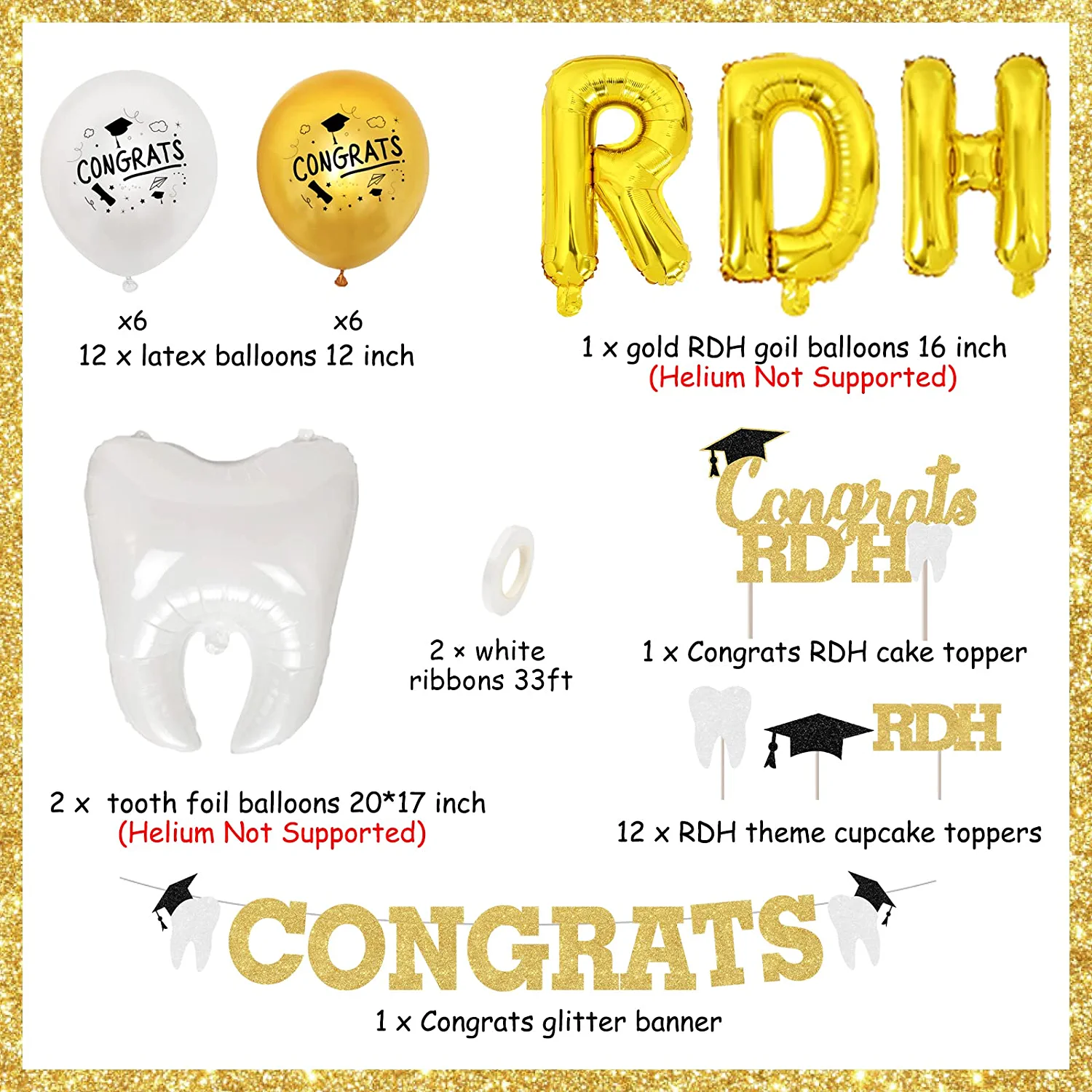 Dental Graduation Party Decorations | Shelly Lighting