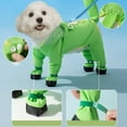 Cbzote Full Coverage Hooded Dog Raincoat with Reflective Strips and D ...