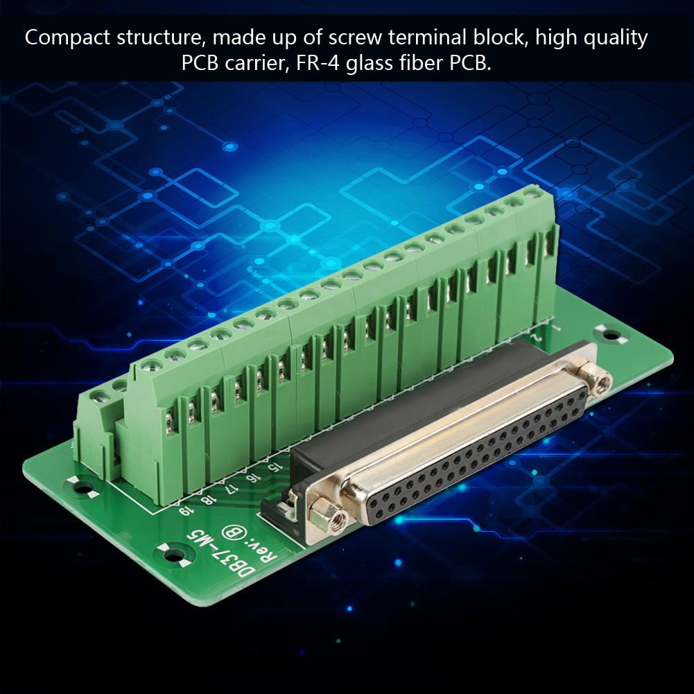 OTVIAP DB37 DIN Rail Mount Interface Module Male / Female Connector ...