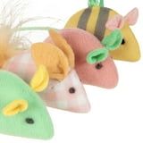 SmartyKat Skitter Mice Spring Plush Mice & Bunny Cat Toys with Pure ...