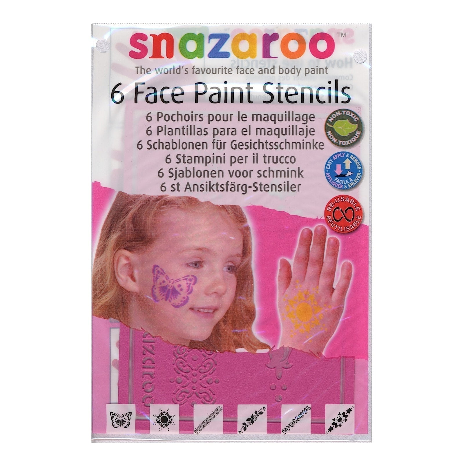 Snazaroo Face Paint Stencils (Pack of 2) - Walmart.com