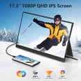 17.3" Portable 1080P FHD 144Hz Narrow Edge Laptop C Gaming Computer IPS ...