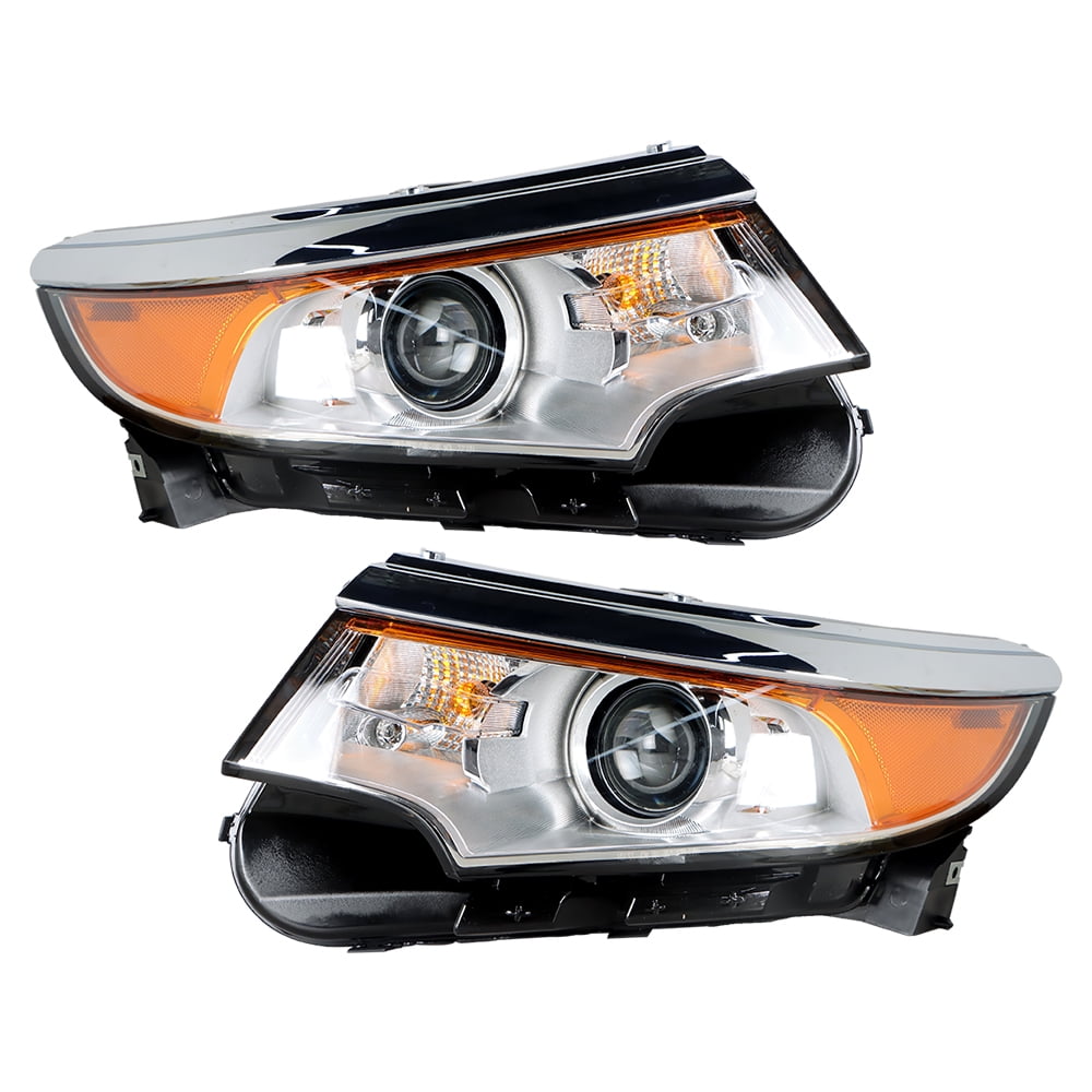 Headlights Front Lamp Replacement for 2011-2014 Ford Edge Headlamps ...