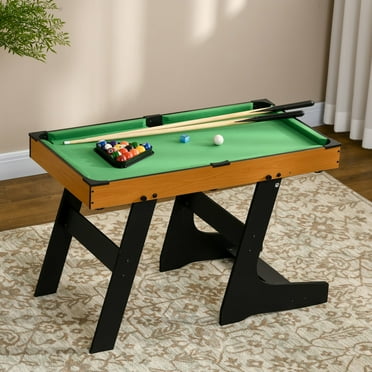 Blublu Park 55 Inch Folding Pool Table for Adults and Kids Steady ...