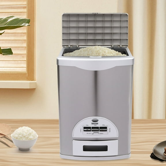 Miumaeov Automatic Rice Dispenser Storage Container Large Kitchen Food ...