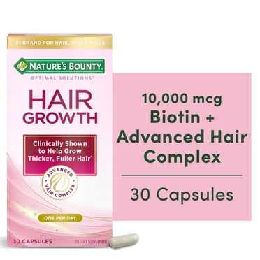 Equate Women's Hair Growth Support Dietary Supplement, 120 Capsules ...