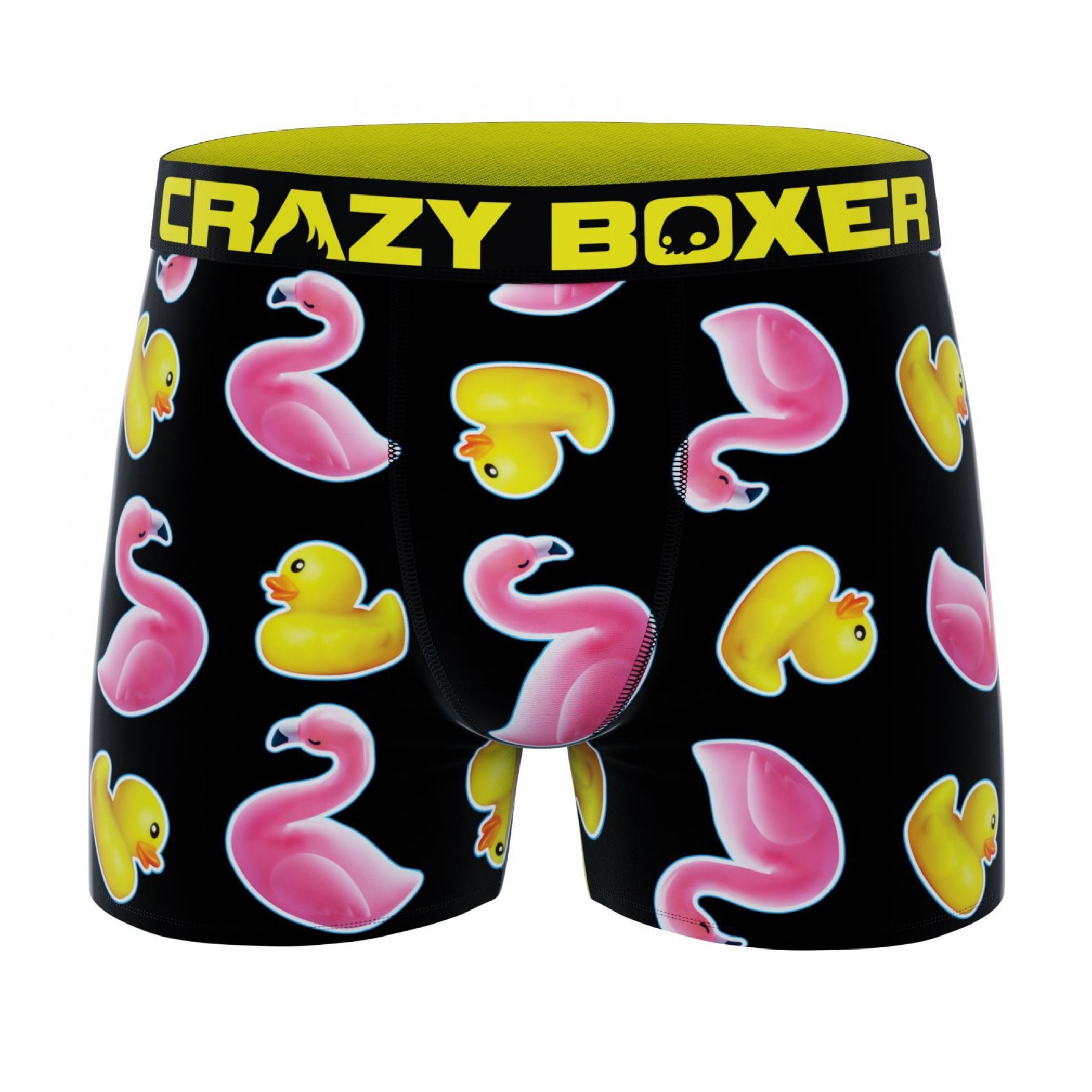 Crazy Boxer Rubber Ducky and Flamigos Men's Boxer Briefs-XXLarge (44-46 ...