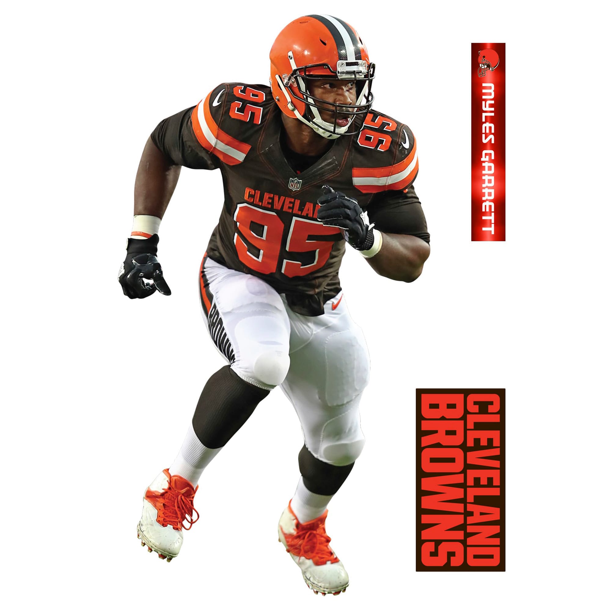 Fathead Myles Garrett Cleveland Browns 3-Pack Life-Size Removable Wall ...