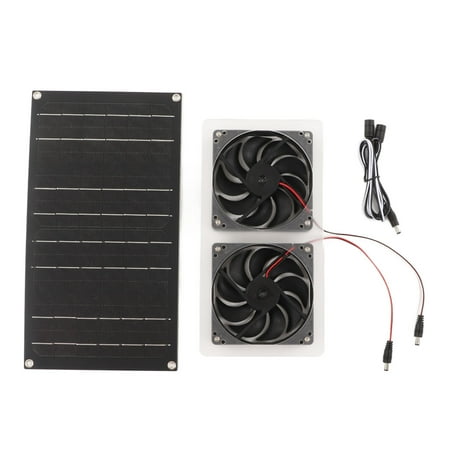 Solar Generator Fan, 5V Energy Saving Solar Powered Extractor Fan 100W ...