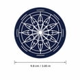 6-Piece Silicone Coaster Set with Holder, Non-Slip Round Drinking ...