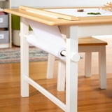 Guidecraft Kids' Art & Craft Center: Wooden Activity Desk with Storage, Stools & Supplies ...