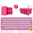 SUSWIM Popsicle Molds, Silicone Ice Pop Maker, 10-Cavity, Reusable ...