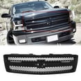 Kojem Black Front Bumper Grille for Chevrolet Silverado 1500 (2007-2013 ...