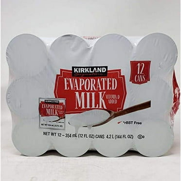 Carnation Evaporated Milk, 12 Cans, 12 fl. oz Each, Rich and Creamy ...